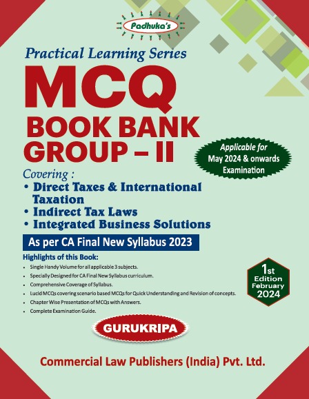 Practical Learning Series MCQ Book Bank Group-II As per CA Final New ...